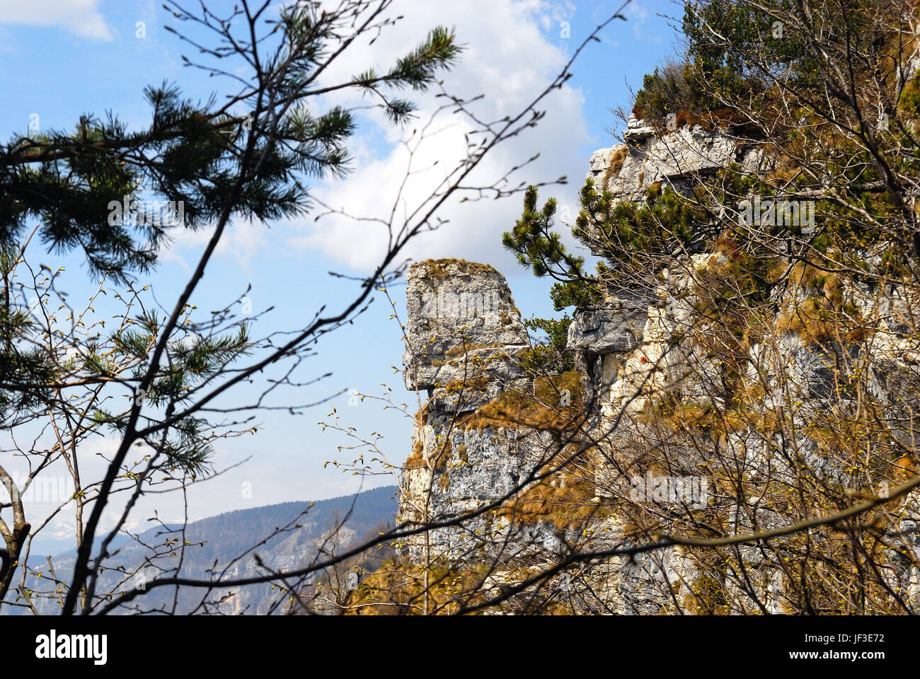 Italy. Venetian Pre-Alps, Altopiano dei Sette Comuni. The Altar Knotto ...