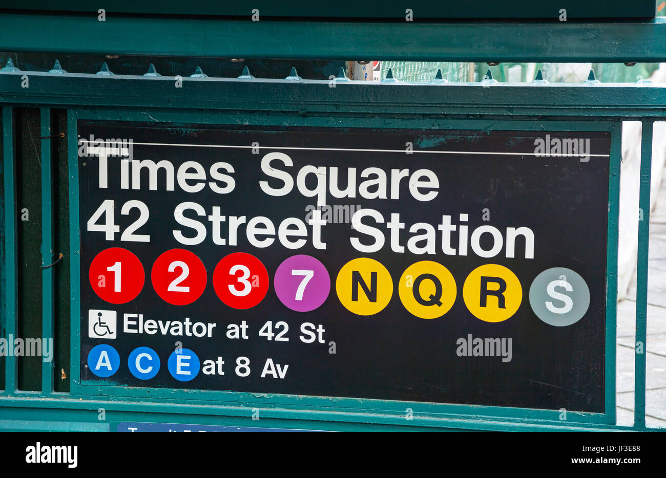 New york subway sign times square hi-res stock photography and images ...
