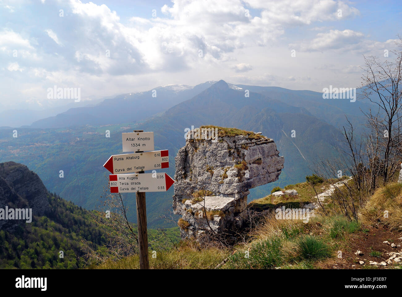 Italy. Venetian Pre-Alps, Altopiano dei Sette Comuni. The Altar Knotto ...
