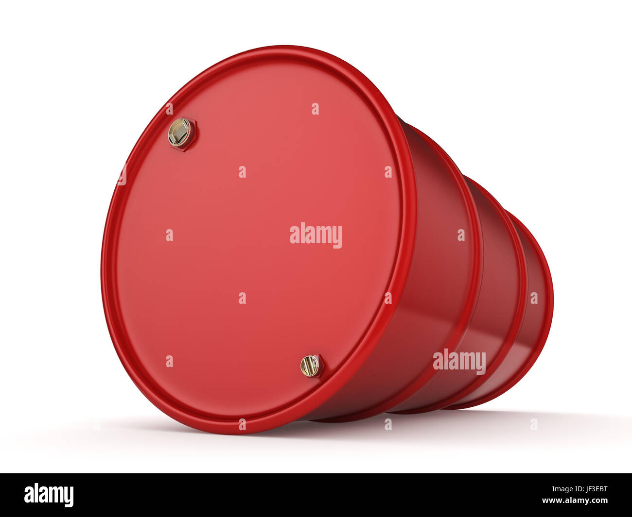3D rendering red barrel Stock Photo - Alamy