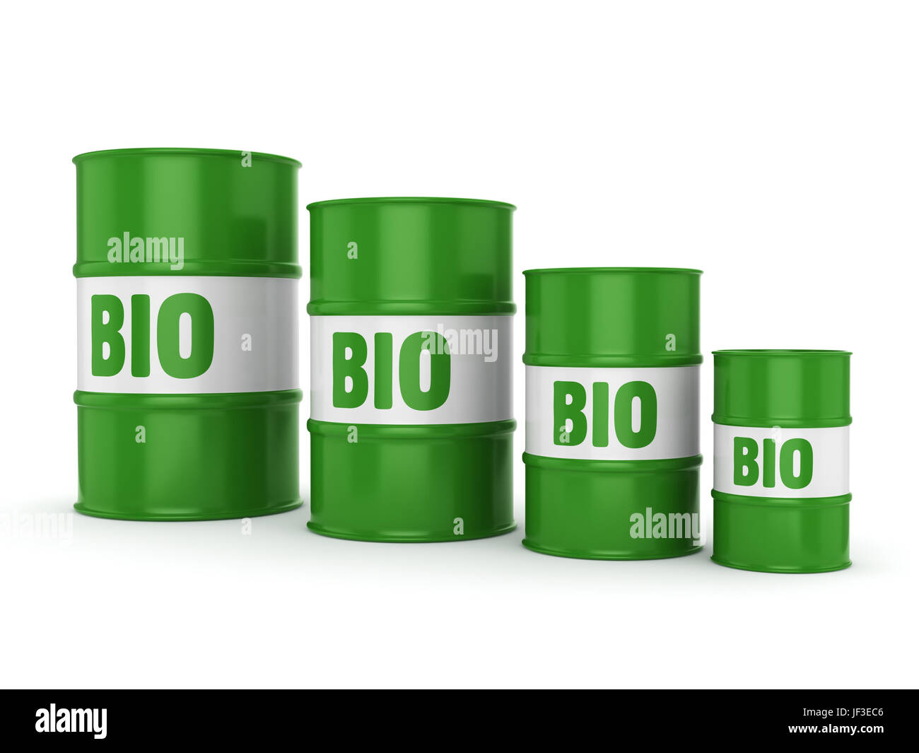 3D rendering barrel of biofuels Stock Photo - Alamy