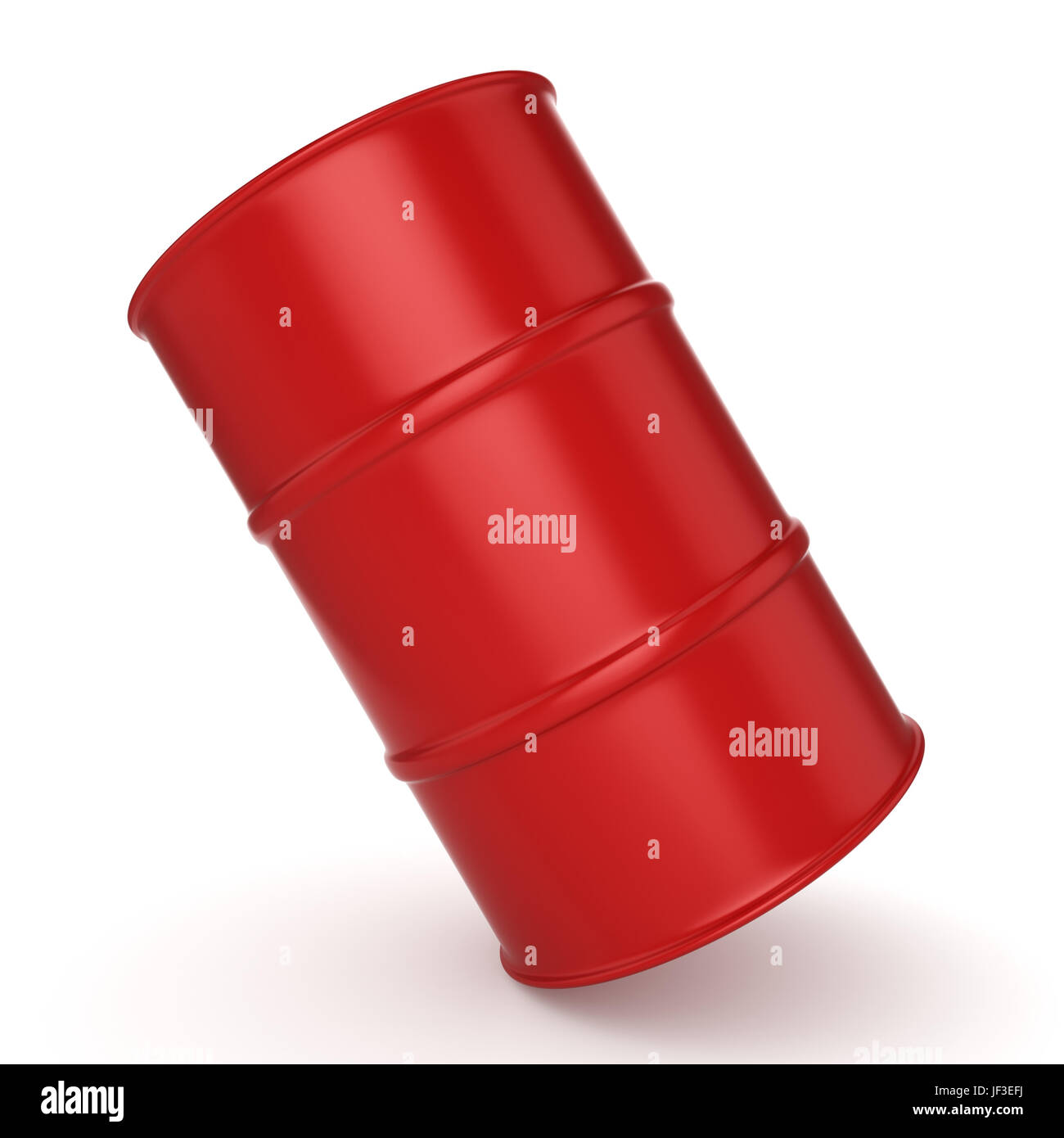 3D rendering red barrel Stock Photo - Alamy
