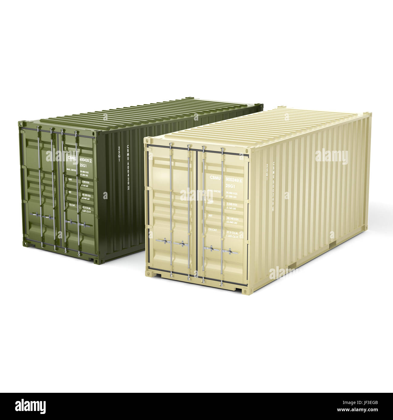 3D rendering container Stock Photo - Alamy