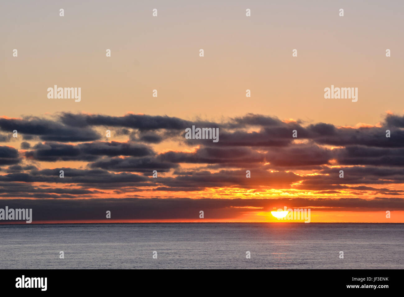 Beautiful Colored Sunset Stock Photo - Alamy