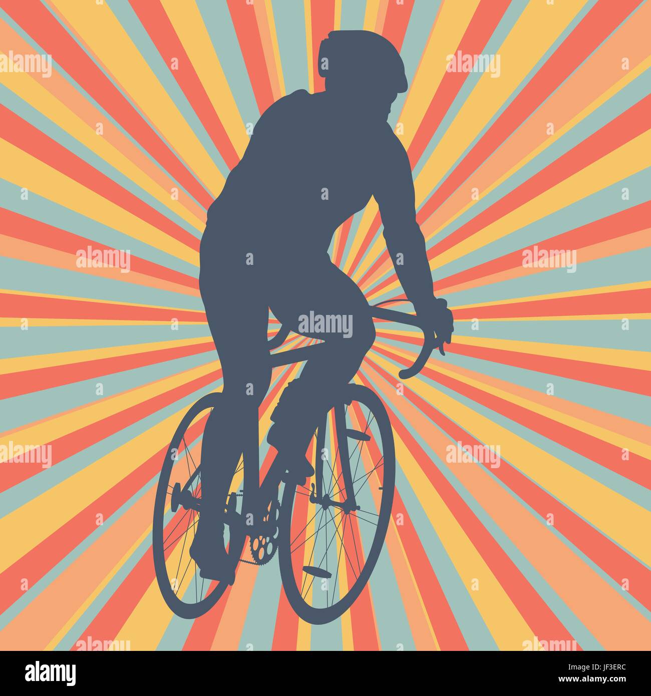 Bicycle man sport vector abstract background with racer Stock Vector ...