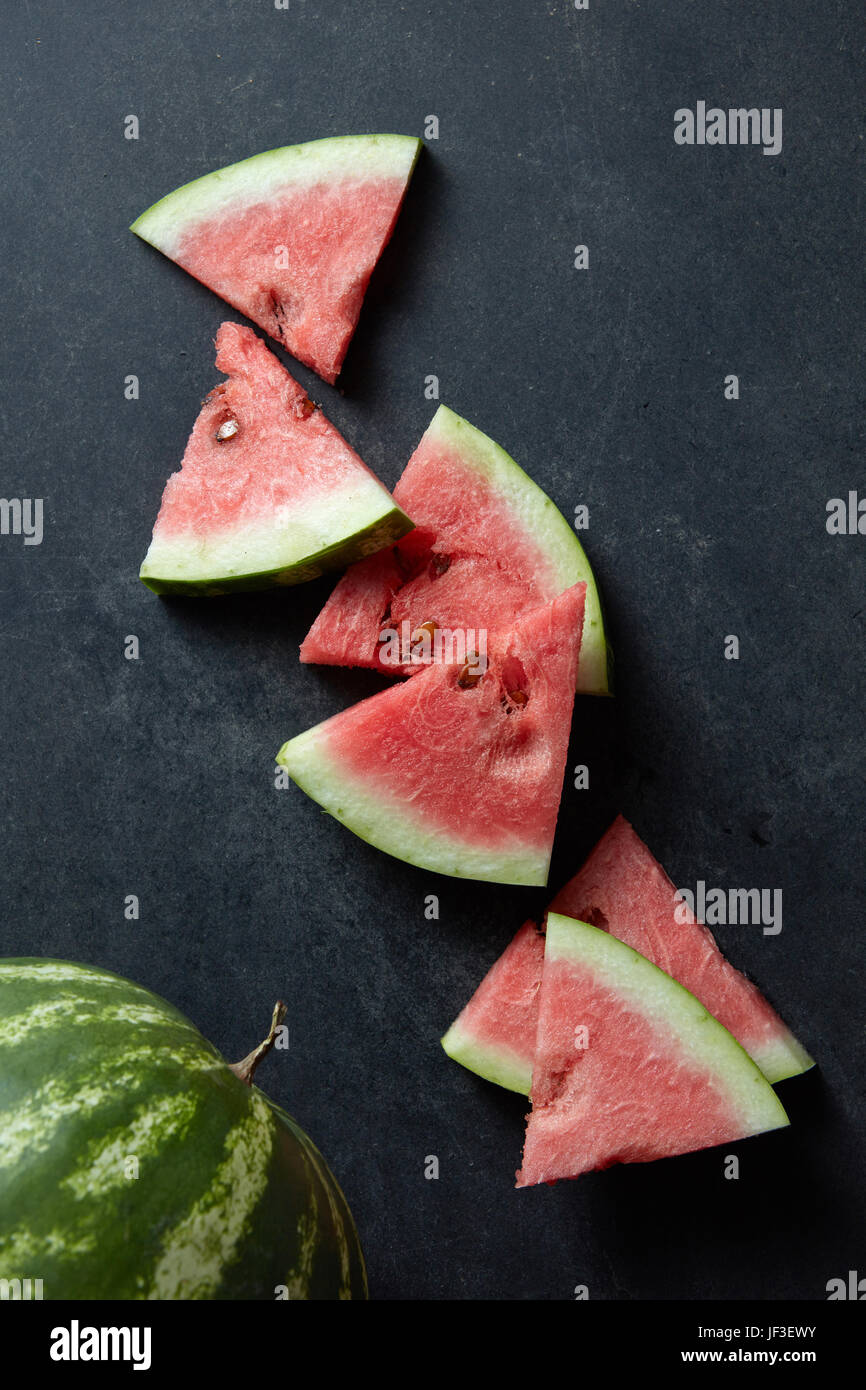 Watermelon and slices Stock Photo - Alamy