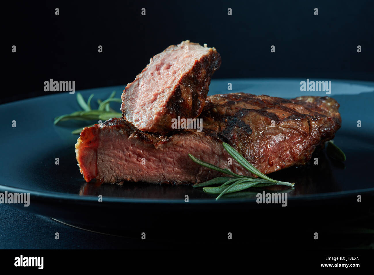 Beef steak plate hi-res stock photography and images - Alamy