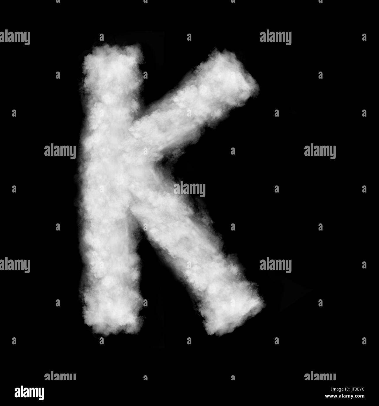letter K made of the clouds Stock Photo - Alamy