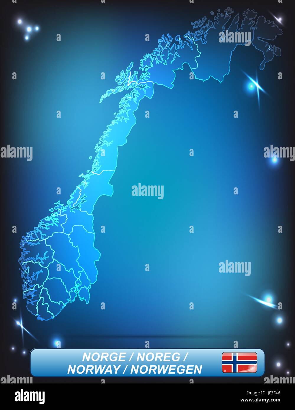 norway, card, atlas, map of the world, map, shine, shines, bright ...