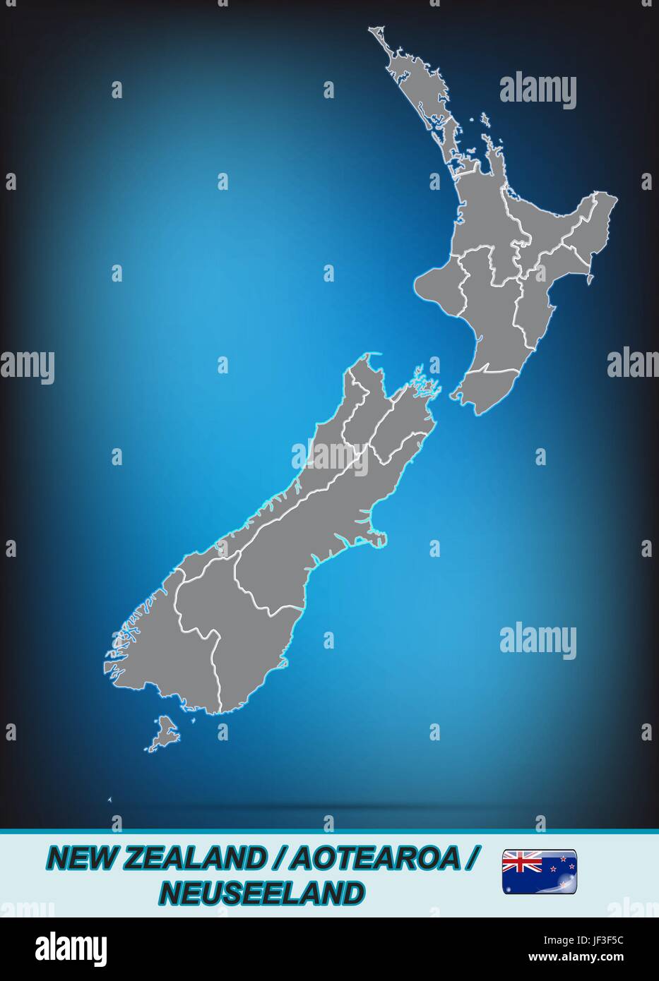 Australia And New Zealand Map High Resolution Stock Photography and ...
