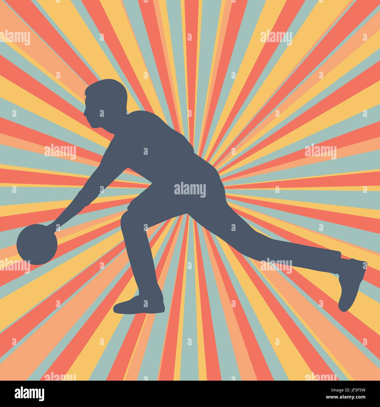 Man bowling player vector abstract background Stock Vector Image & Art ...