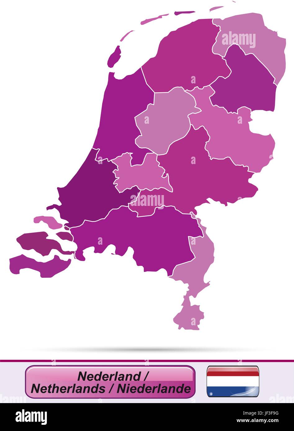 Nijmegen map Stock Vector Images - Alamy