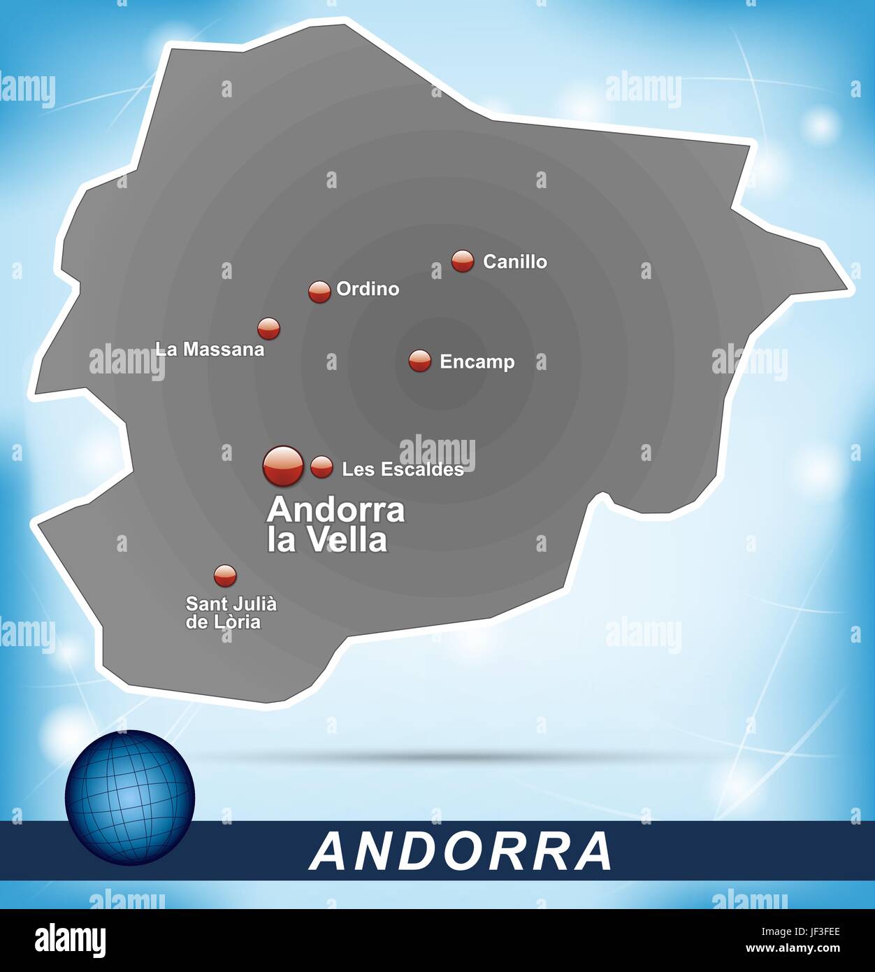 map of andorra Stock Vector Image & Art - Alamy