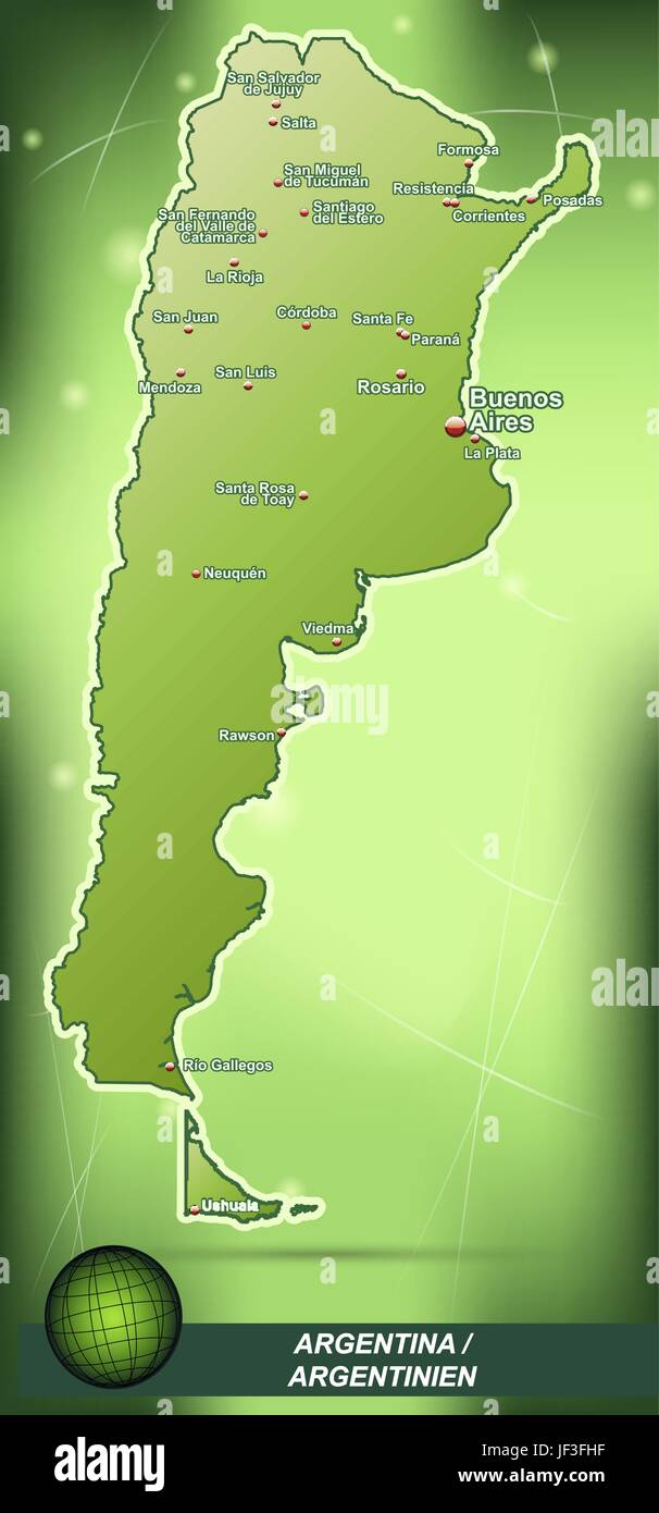 Map of argentina hi-res stock photography and images - Alamy