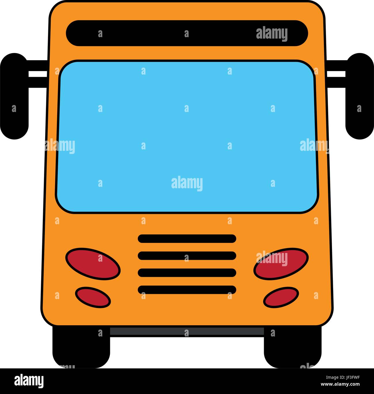 Yellow school bus driving Stock Vector Images - Alamy
