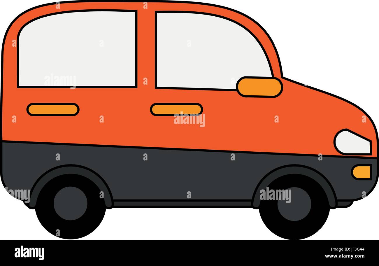 Orange minivan design Stock Vector Image & Art - Alamy