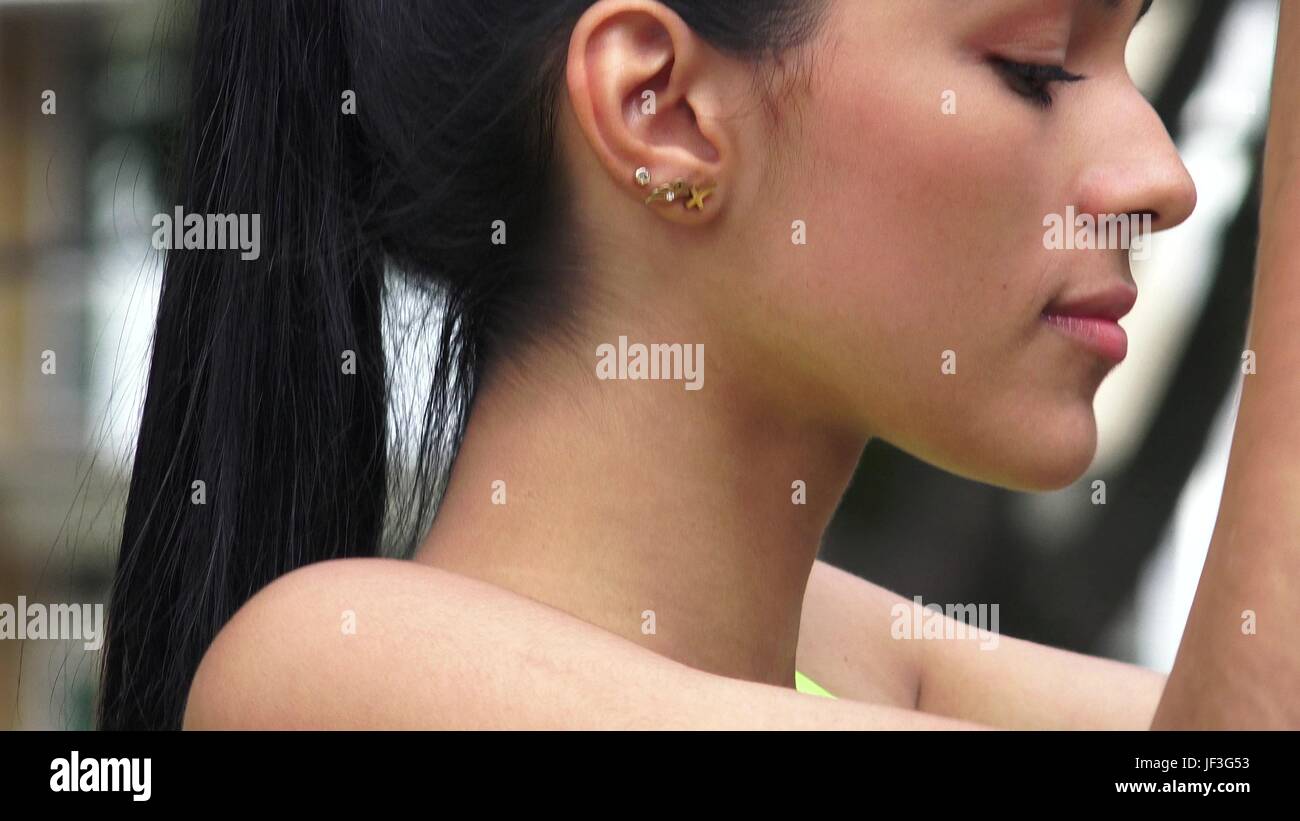 Girl Working Out Stock Photo - Alamy