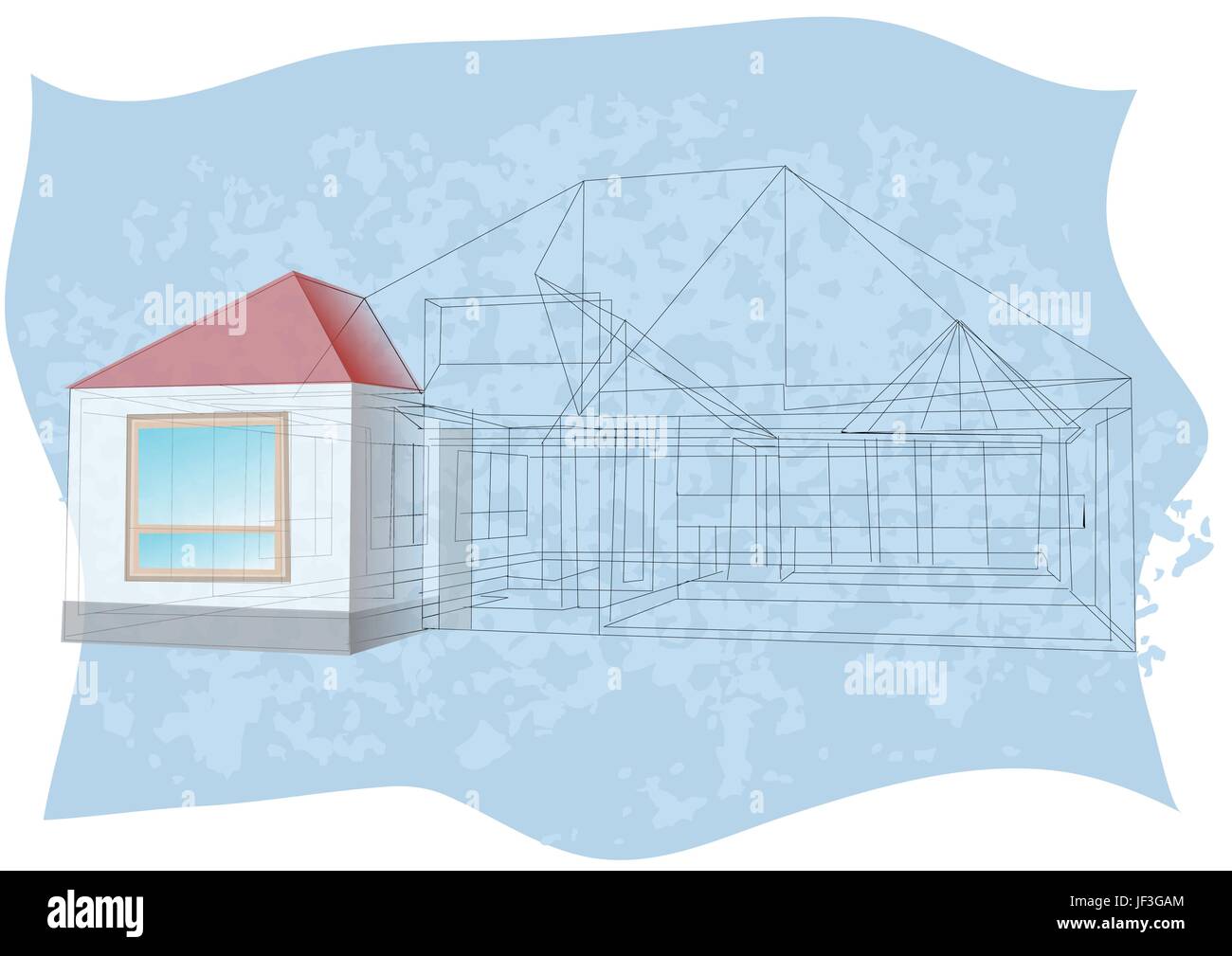 Architectural model detail Stock Vector Images - Alamy