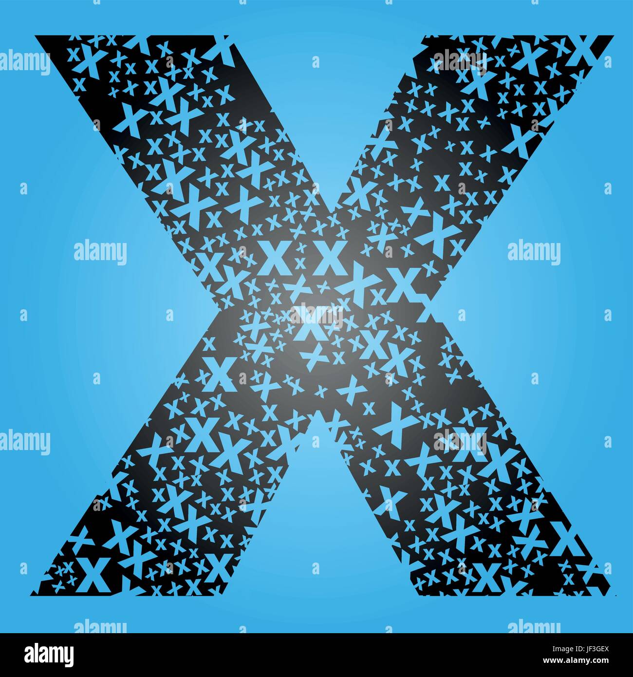 large x of many small x Stock Vector Image & Art - Alamy