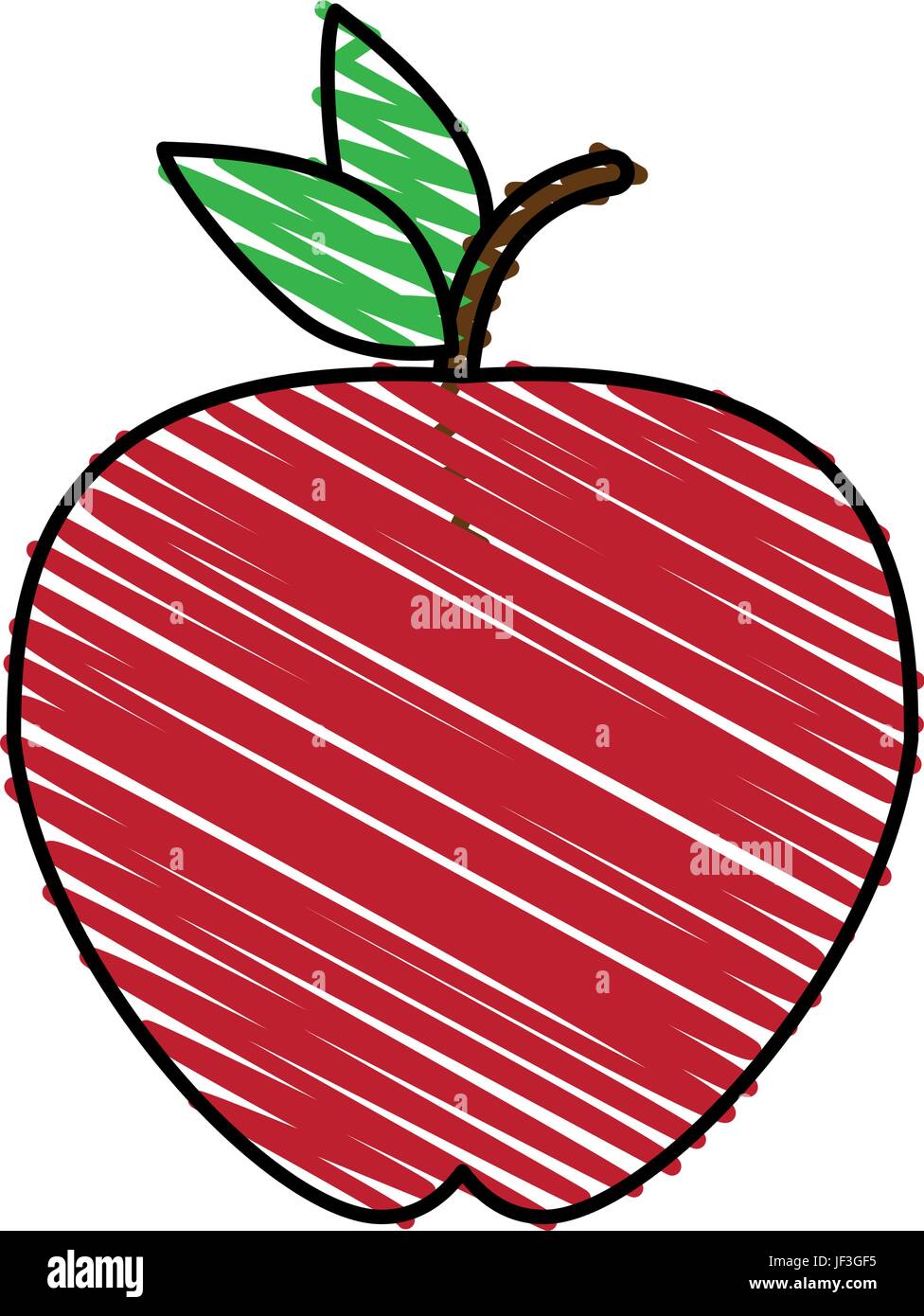 Red apple vector illustration Stock Vector Image & Art - Alamy