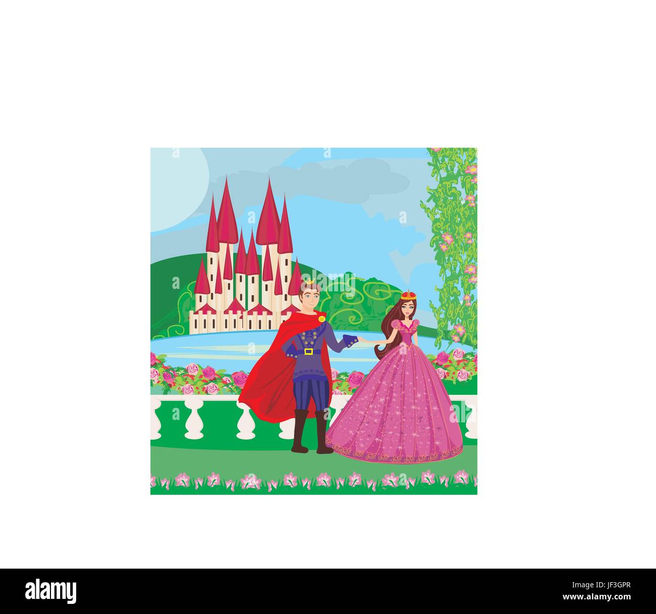 Romantic girls beautiful girl Stock Vector Images - Alamy