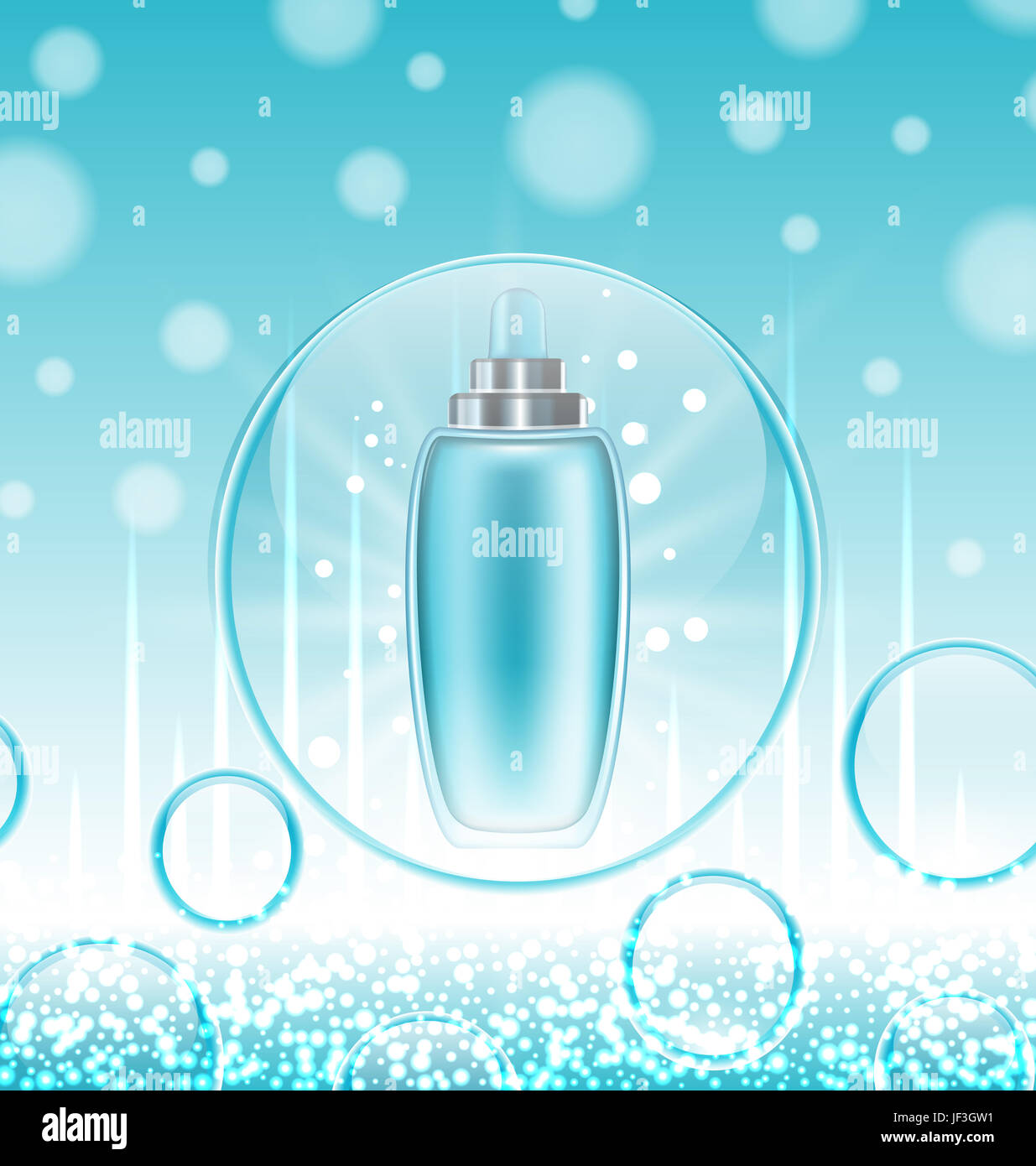 Illustration Cream Moisturizing Cosmetic, Template for Ads. Hydrating ...