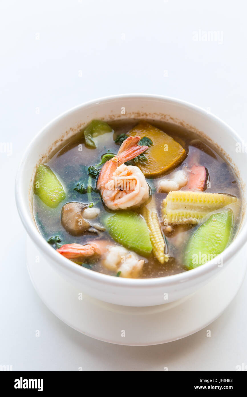 Mixed Vegetable Soup Stock Photo - Alamy