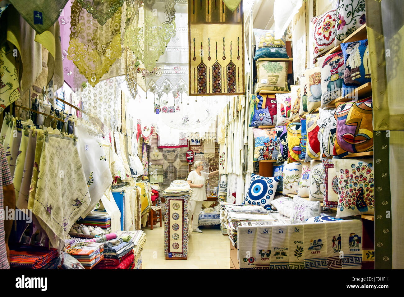 Shopping in crete greece hi-res stock photography and images - Alamy