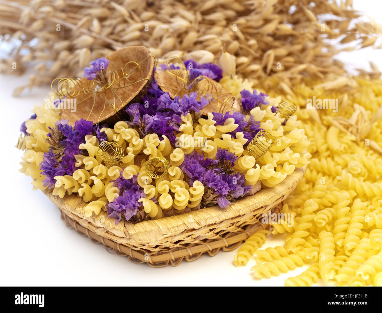 Pasta and Flowers Stock Photo - Alamy
