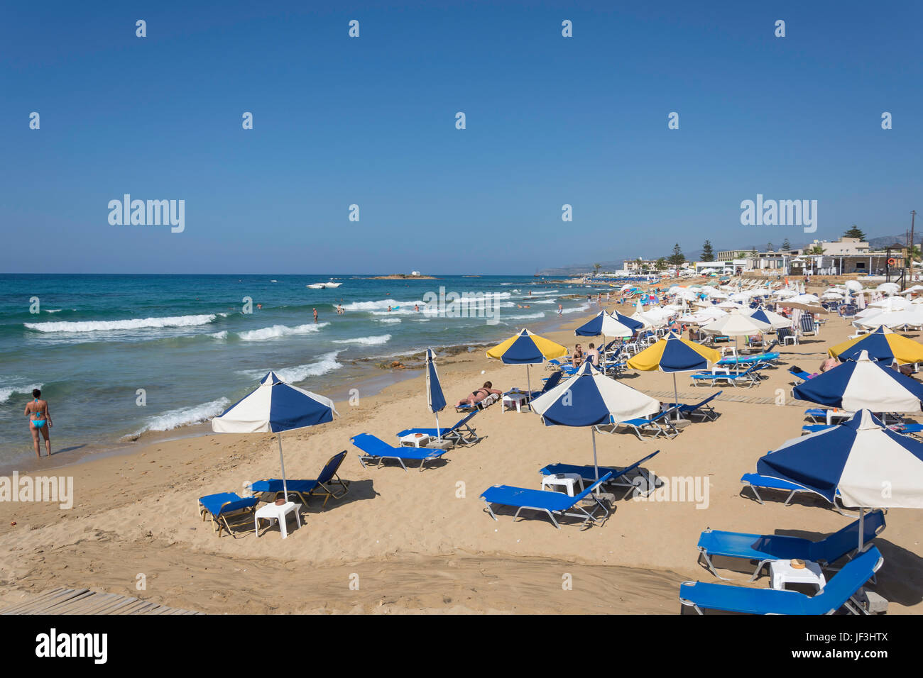 Malia beach crete hi-res stock photography and images - Alamy