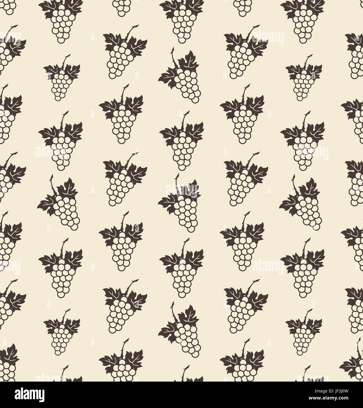 Illustration Seamless Texture with Bunch of Grape, Vintage Pattern ...