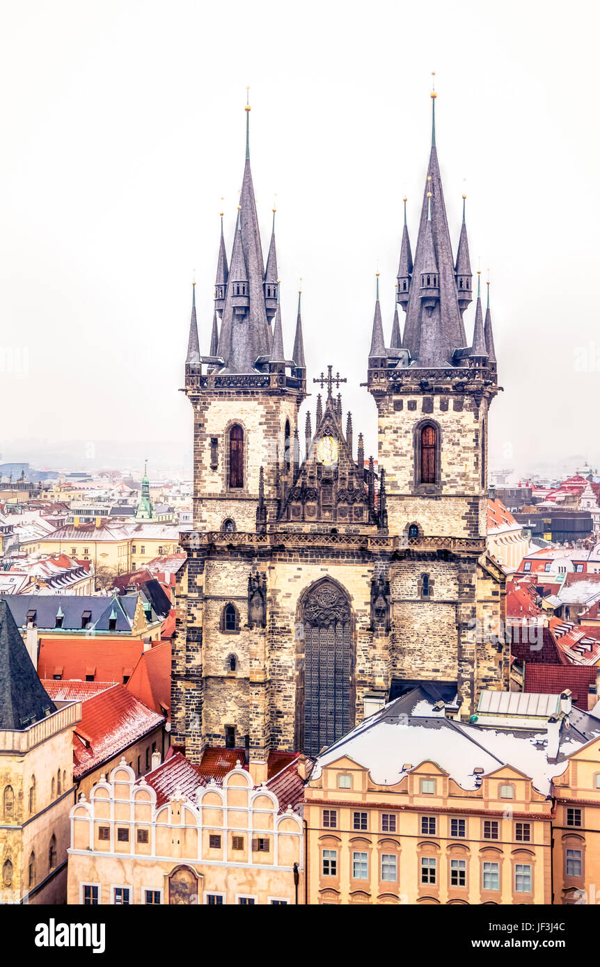 Aerial view of Prague Stock Photo - Alamy