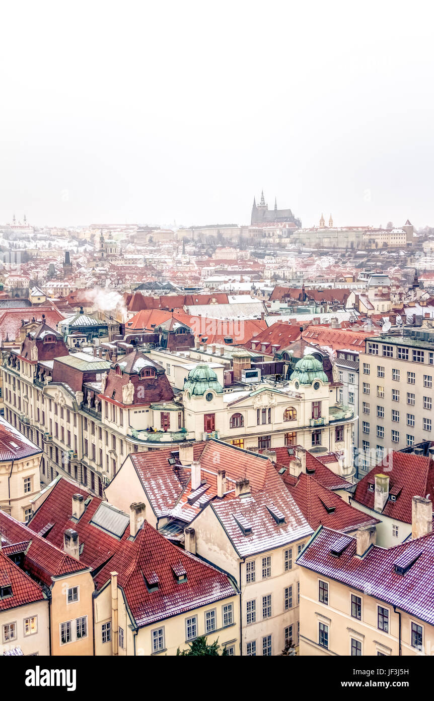 Aerial view of Prague Stock Photo - Alamy