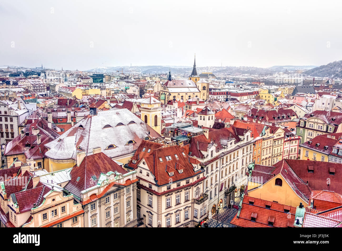 Aerial view of Prague Stock Photo - Alamy