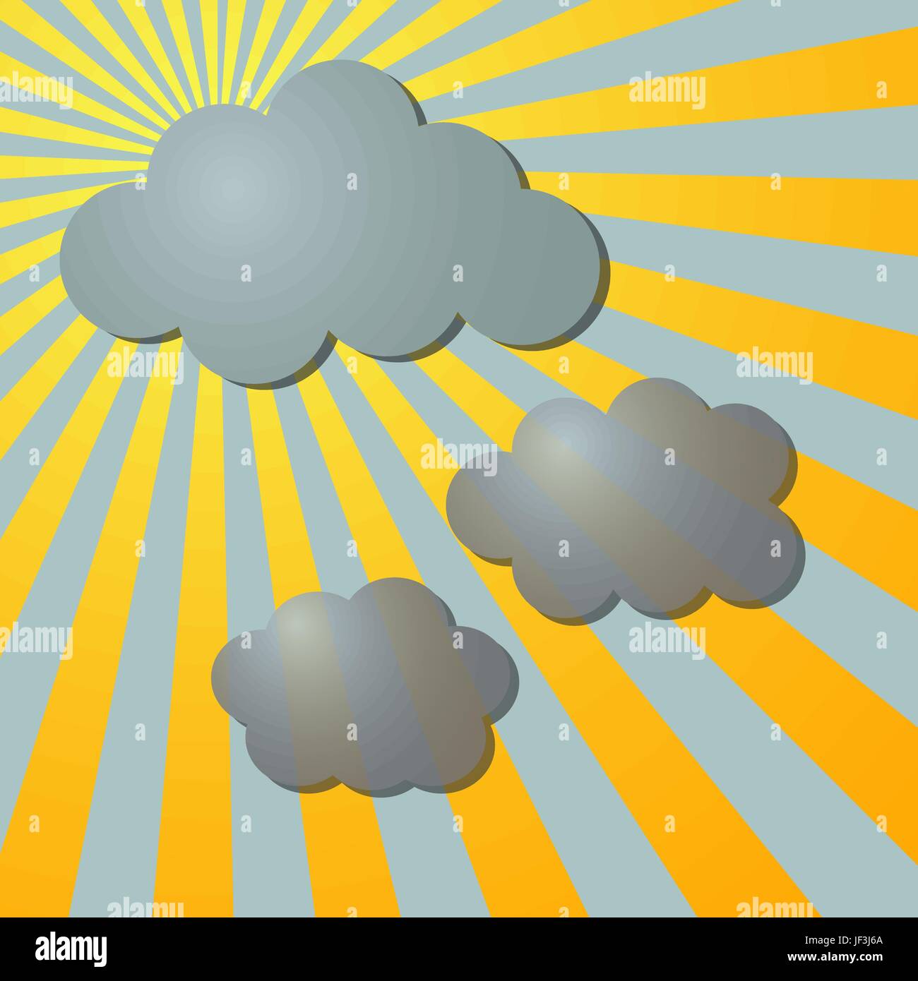 Cartoon rays hi-res stock photography and images - Alamy