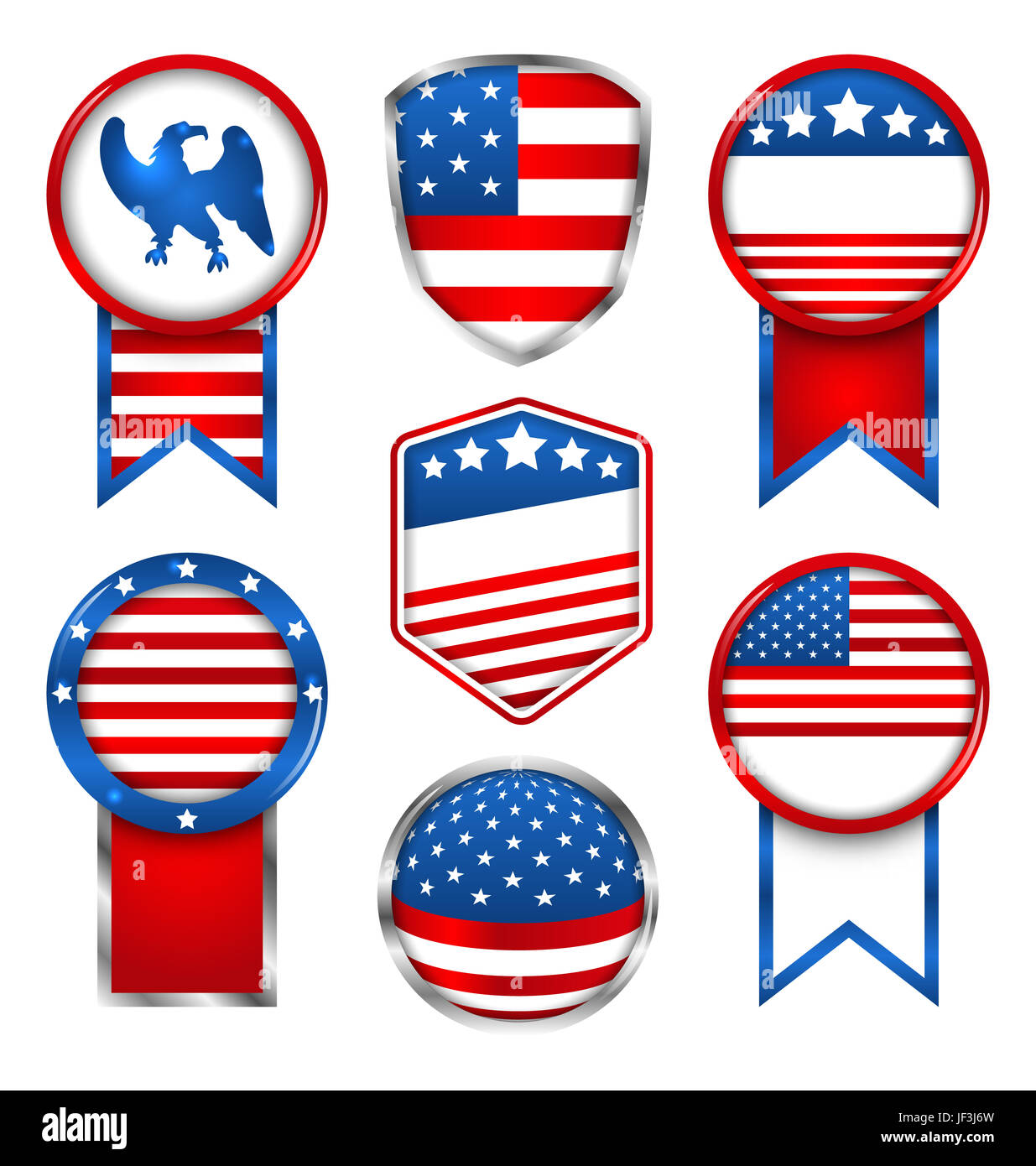 Illustration Set of Various Graphics and Labels, Emblems in Traditional ...