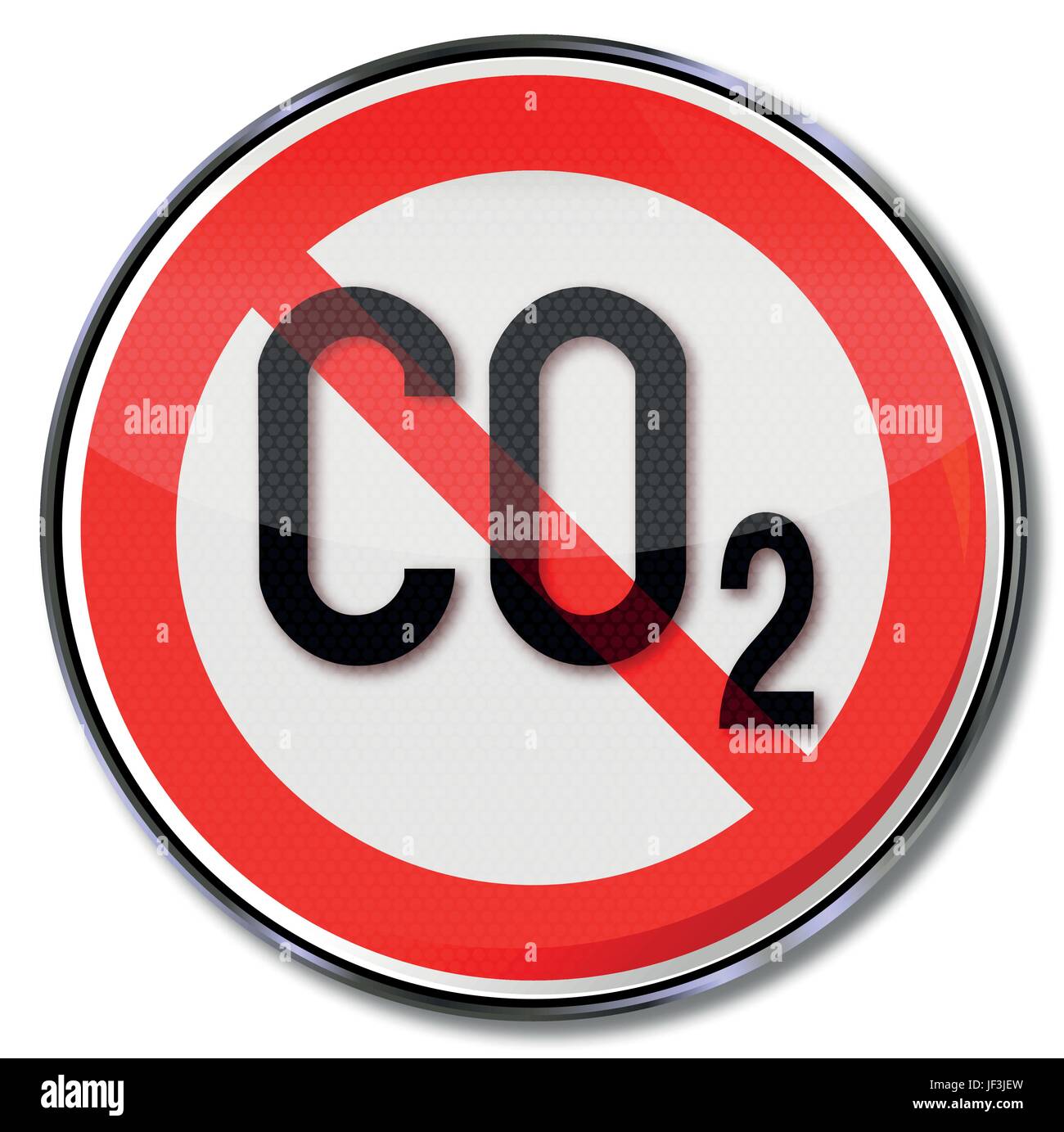 prohibition sign for carbon dioxide Stock Vector Image & Art - Alamy
