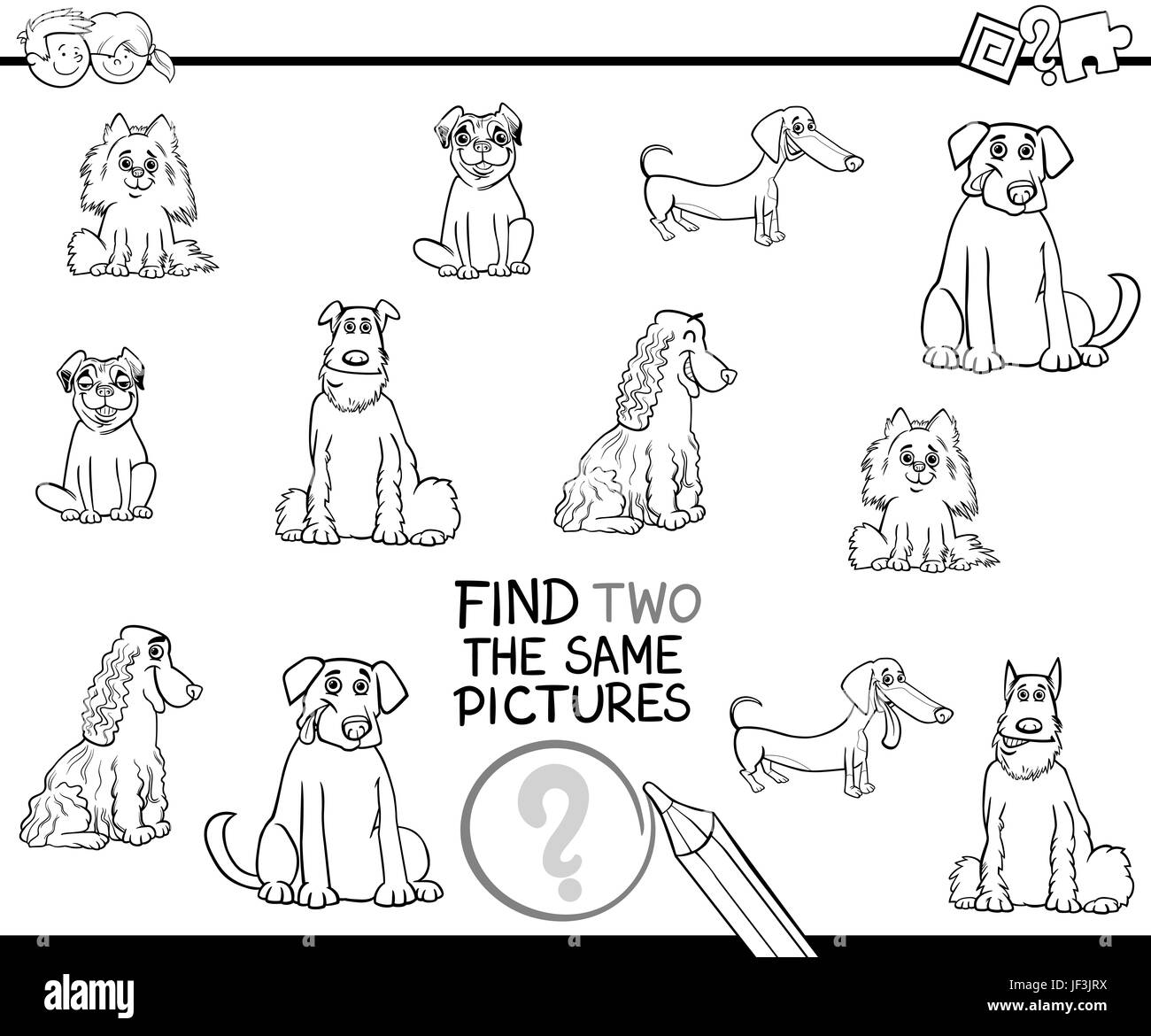 educational activity for coloring Stock Photo - Alamy