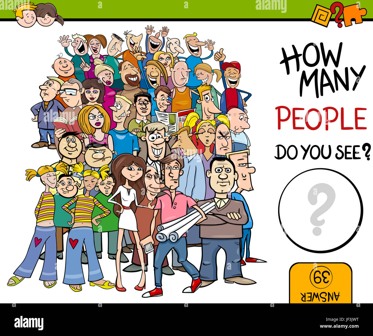 counting people activity Stock Photo - Alamy