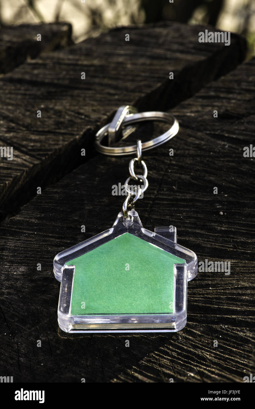 Keychain in a shape of house Stock Photo - Alamy