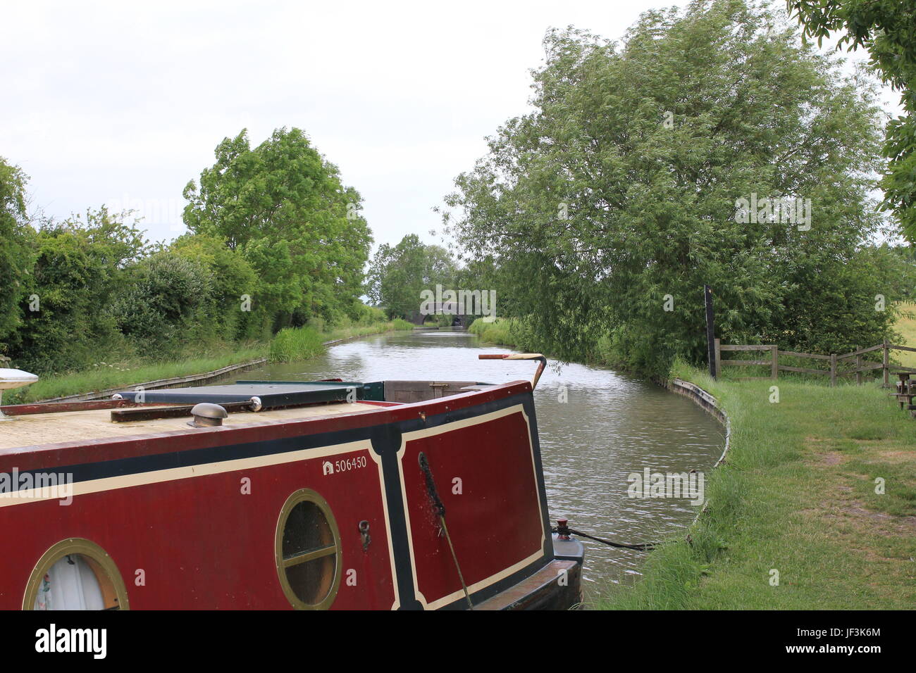 English narrow boat or barge Stock Photo - Alamy