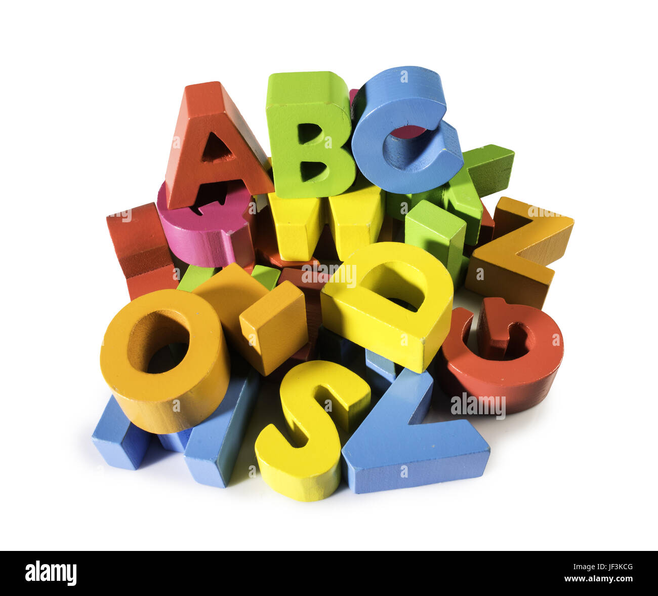 Letters A B C made of wood Stock Photo - Alamy