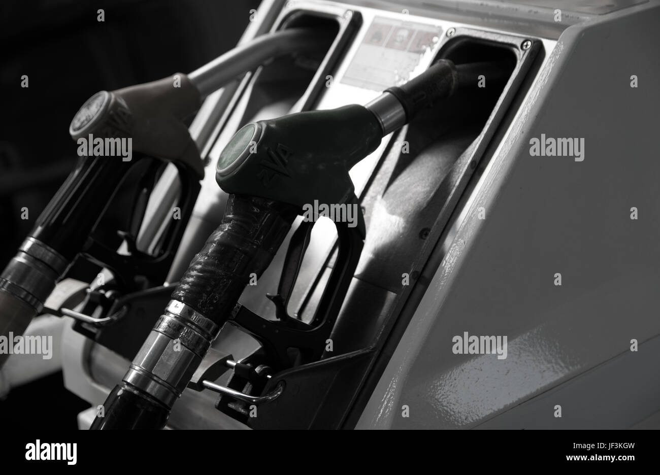 Detail of a fuel pump in a gas station Stock Photo - Alamy