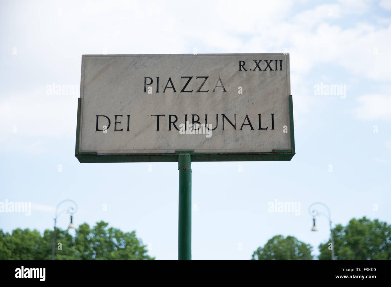 Roman street sign hi-res stock photography and images - Alamy