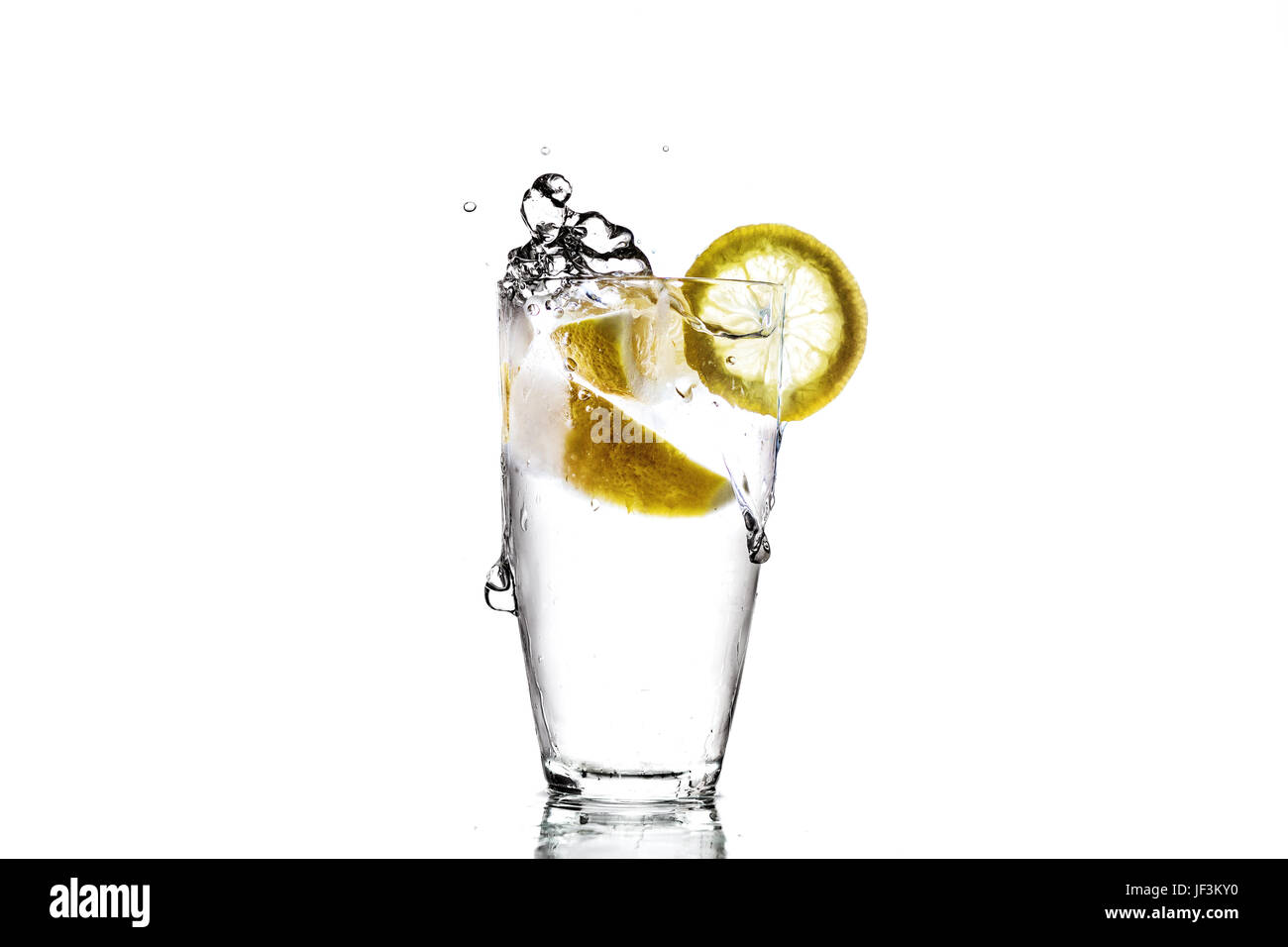 Refreshing drink with lemon Stock Photo - Alamy