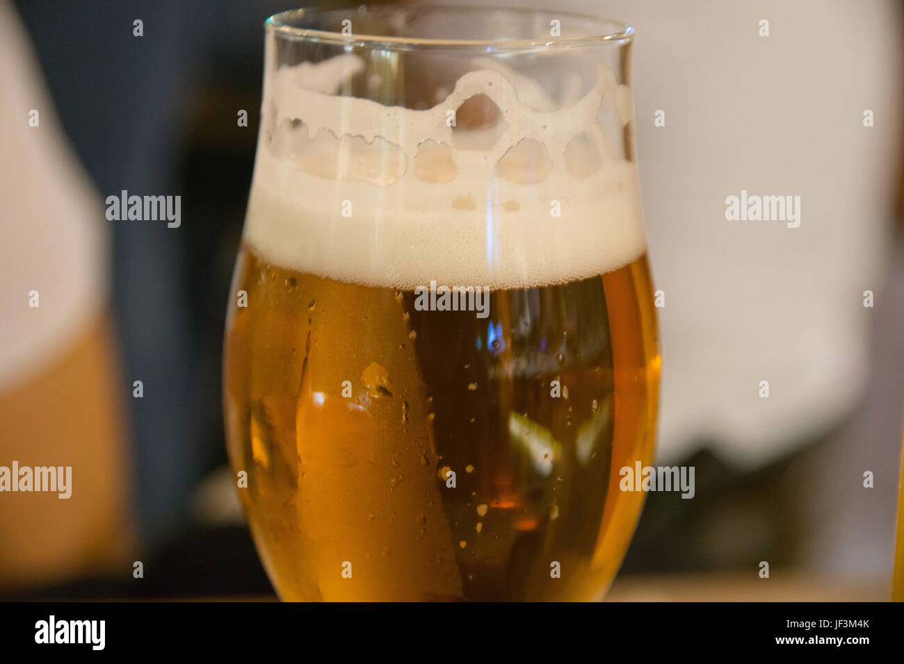 Artisan glass of lager beer Stock Photo - Alamy