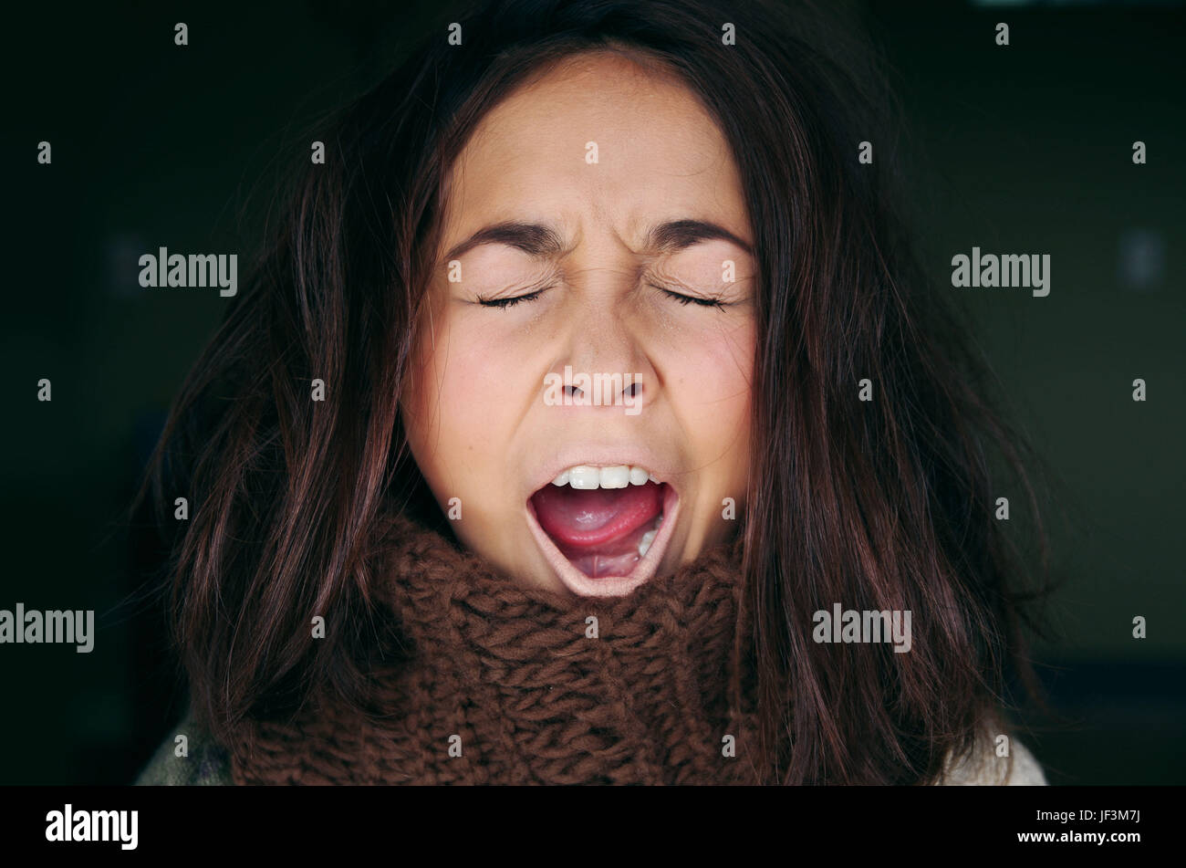 Mouth open wide woman closeup hi-res stock photography and images - Alamy