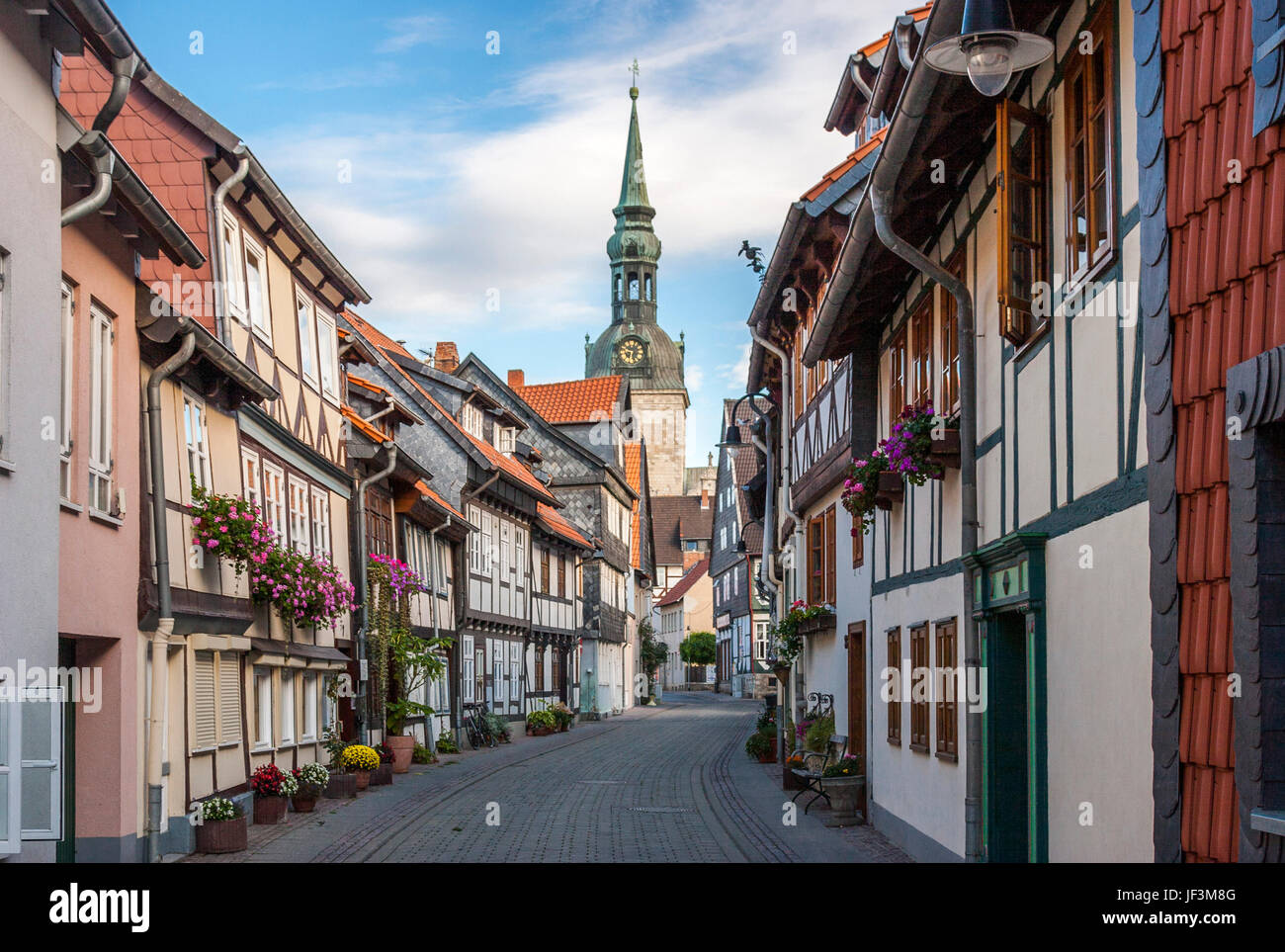 Traditional German half-timbered town Wolfenbuettel Stock Photo - Alamy