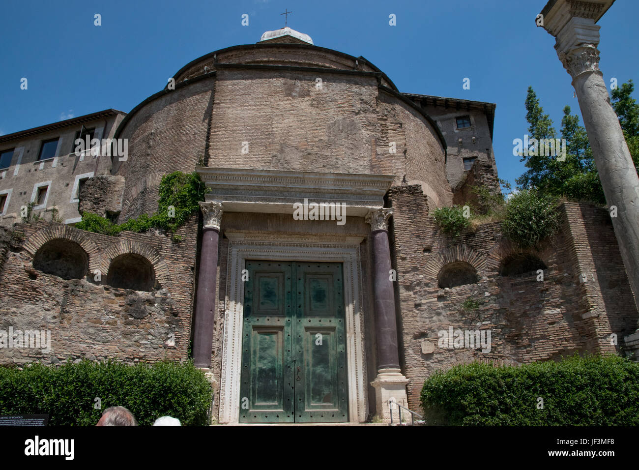 Temple of Romulus in the Roman Forum, Rome, Italy Stock Photo - Alamy