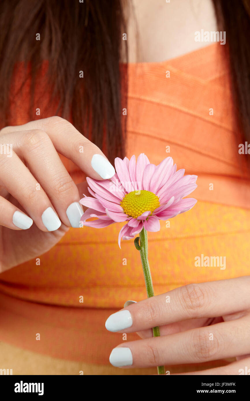 Hand plucking petal daisy hi-res stock photography and images - Alamy